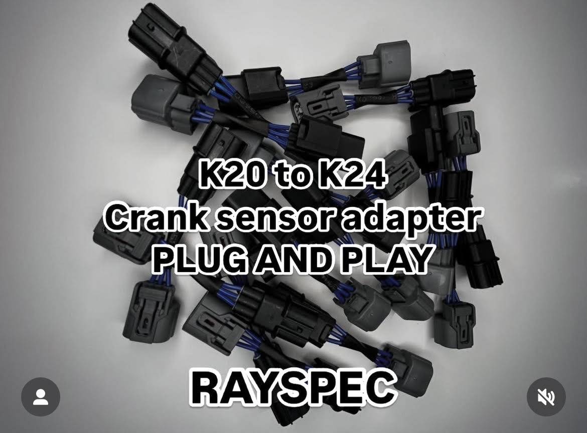 K20 TO K24 CRANK SENSOR ADAPTER PLUG AND PLAY RAYSPEC WIRING